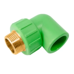Shop PPR Plastic Elbow with Male Brass Insert Al-Munif Size 20 × 1/2 mm ...
